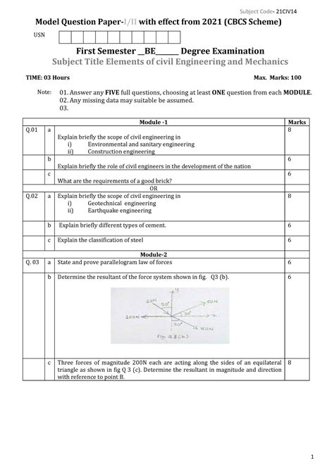 21civ14set2 Model Paper Model Question Paper Iii With Effect From 2021 Cbcs Scheme Usn