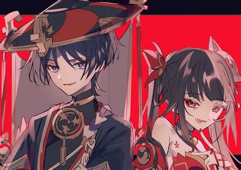 Scaramouche And Sparkle Genshin Impact And 3 More Drawn By Ggsuyari