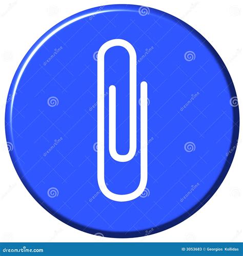 attach button stock illustration illustration of shinning 3053683