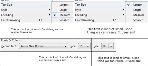 setting up font size and line height aqua cure