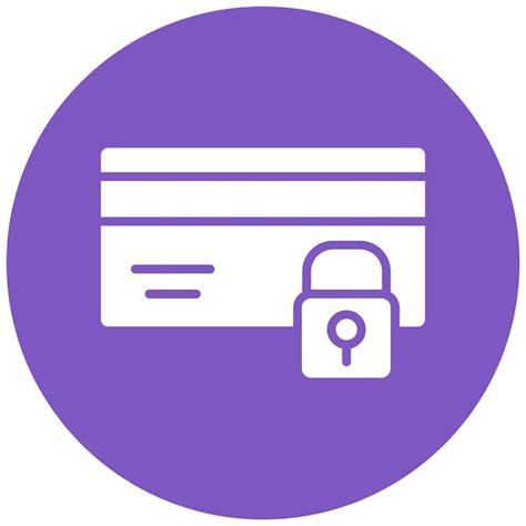 Premium Vector Credit Card Locked Vector Illustration Style