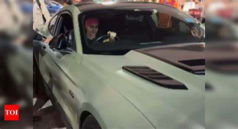 Delhis Vada Pav Girl Flaunts New Ford Mustang Spins Social Media
