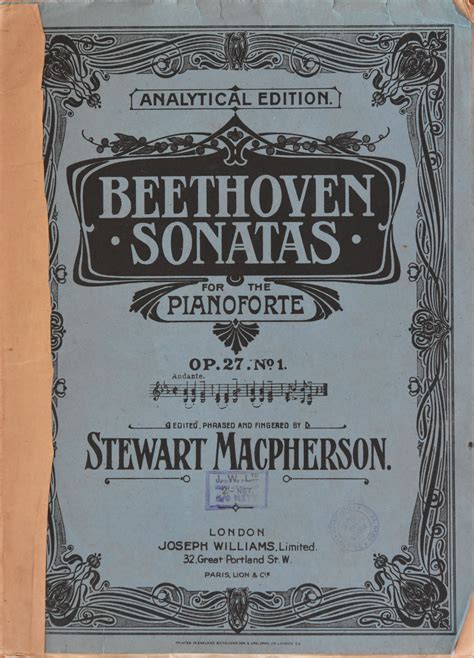 Beethoven Sonata Op 27 No 1 E Flat Major — Piano And Theory Lessons