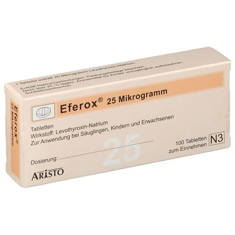 Eferox® 25 µg 100 St Mit Dem E Rezept Kaufen Shop Apotheke