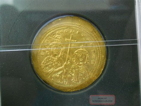 Ancient Byzantine Basil Ii 22kt Gold Coin 976 1025 Ad