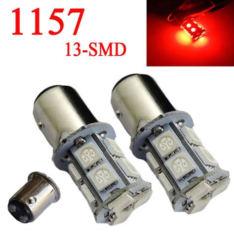 12v Ledバルブ S25 S25d 1157 Ba15d G18 Bay15d ダブル球 Led 相当13連 Smd 13smd レッド