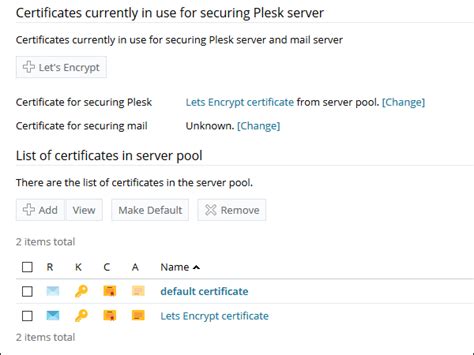 How To Secure A Plesk Hostname On Port 8443 With An Ssl Certificate With Plesk Onyx Lets