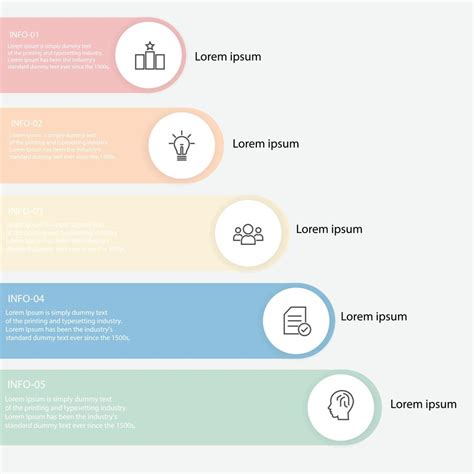 Abstract Elements Infographic Circle With Rectangle Shape Data Vector Template Process Concept