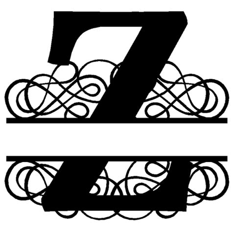 Personalized Z Split Monogram Sign Bear Country Metalworks Buy