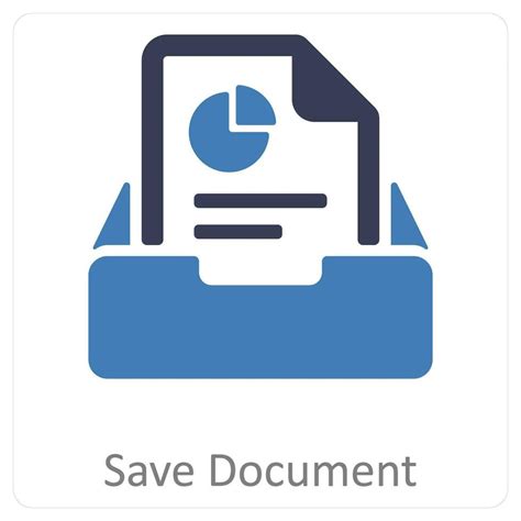 Save Document And Document Icon Concept 26265922 Vector Art At Vecteezy