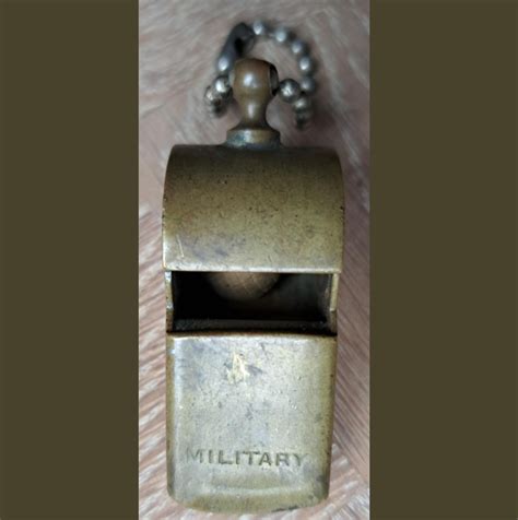 Us Military Whistle Engraved Military Fyc Militaria