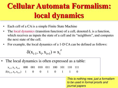 Ppt Introductory Lecture On Cellular Automata Powerpoint Presentation