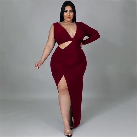 Sexy Plus Size Sexy Maxi Dress