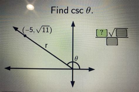 Solved Find cscθ Chegg