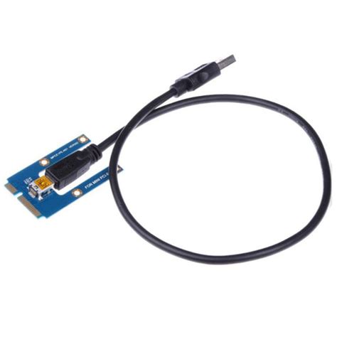 Usb 30 Mini Pci E к Pcie Pci Express 1x 16x Extender Riser Card