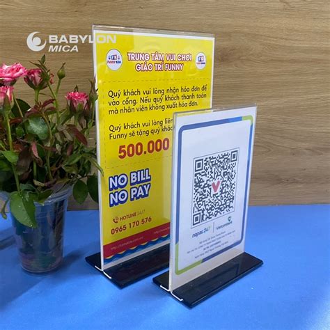 Kệ Mica Qr Code Quét Mã Ngân Hàng Giảm 30 Lấy Ngay