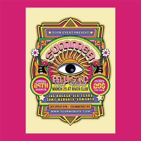 Psychedelic Flyer Templates Images Free Download On Freepik