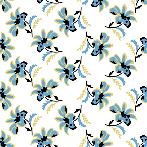 Floral Vector Illustration Art Ornamental Garden For Textile Printeps