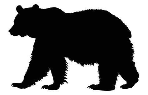 Bear Cub Silhouette Vector Art Icons And Graphics For Free Download