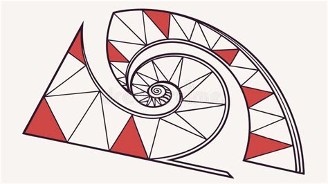 Geometric Spiral Design Abstract And Modern Art Element Vector Design Generative Ai Stock