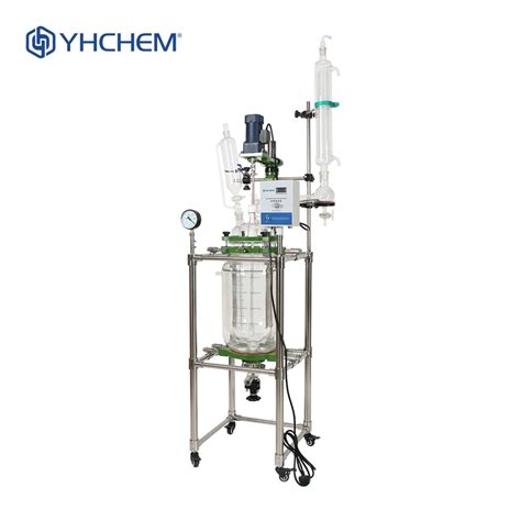 Jgr 20 Jacketed Glass Reactor Temperature Range 80~200℃ China Jgr 20 Jacketed Glass Reactor
