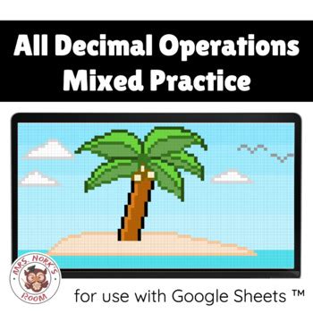 Decimal Operations Digital Mystery Pictures Distance Learning TpT
