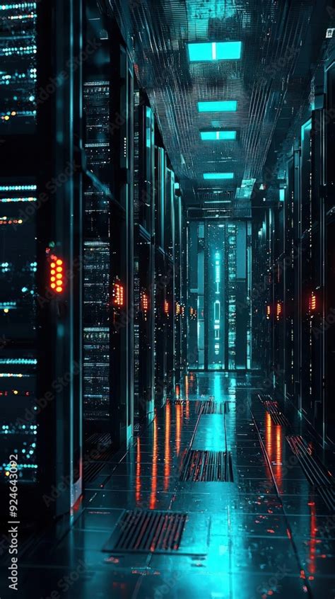 Encrypted Server Room With Biometric Access Prevention Cybersecurity