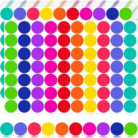 2800 PCS Color Coding Labels Circle Dot Philippines Ubuy