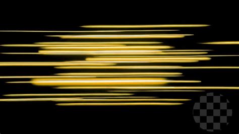 Abstract Golden Speed Lines Motion Blur On Black Background High Speed