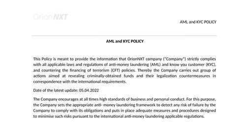 Aml Policy Pdf Docdroid