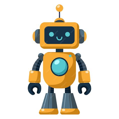 Premium Vector Yellow Robot