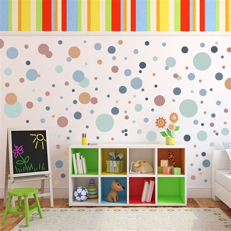 348 Pcs Gold Circle Stickers For Walls Circle Wall Decal