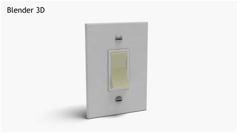 3d Model Phosphorescent Light Switch Vr Ar Low Poly Cgtrader