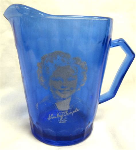 Sold Price Vintage Original Shirley Temple Cobalt Blue Glass Creamer