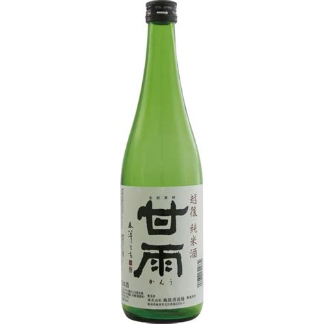 【新潟地酒】 越後酒造場 甘雨かんう 純米酒 日本酒 新潟県 720ml Monopra（モノプラ）