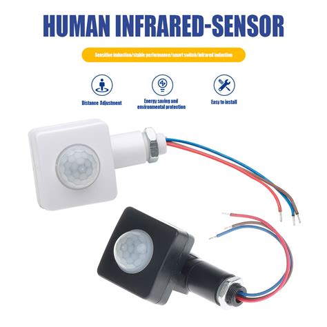 Ac85 265v Mini Human Body Infrared Motion Sensor Switch Led Flood Light