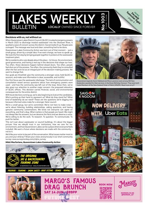 Issue 1003 Lakes Weekly Bulletin