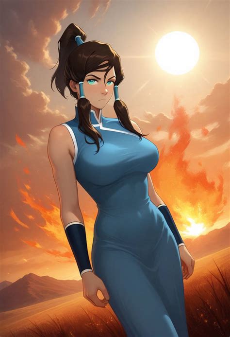 Avatar Korra Sunset Fire Element Test Sample 4 By Realkorra On