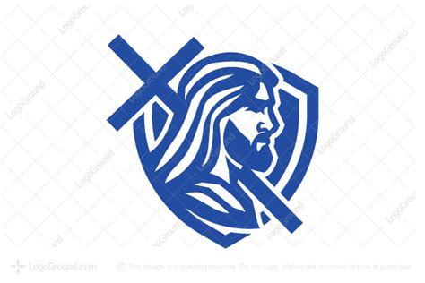 Christian Savior Cross Logo