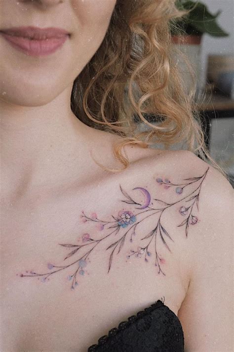 31 Appealing Collarbone Tattoo Ideas Изящные татуировки Небольшие