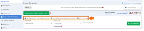 Quick Import Clientdisputemanager