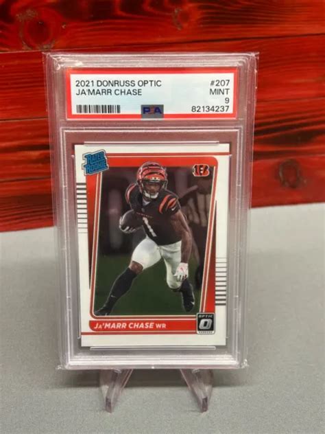 DONRUSS OPTIC JAMARR CHASE RC Cincinnati Bengals PSA Mint PicClick CA