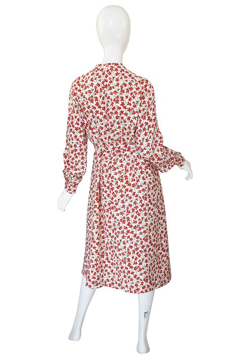 1960s Andre Laug Floral Dress Or Coat Shrimpton Couture