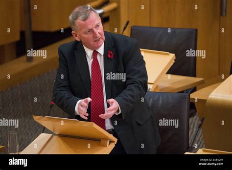 Edinburgh Uk 7 November 2019 Pictured Alex Rowley Msp Stage 1 Debate Referendums Scotland