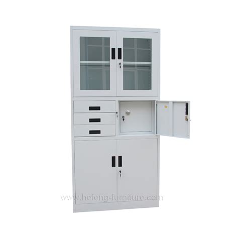 Glass Door Cabinet With Drawers Luoyang Hefeng Furniture