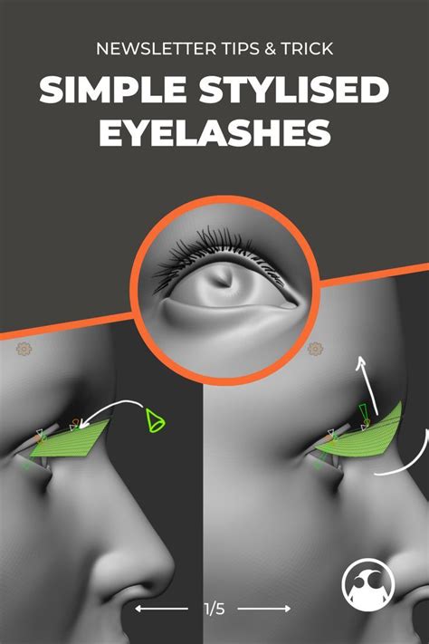 Simple Stylised Eyelashes Zbrush Tutorial Zbrush Blender Character