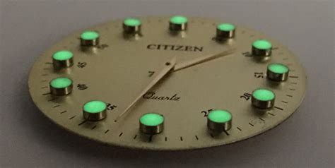 Watch Dial Hour Markers 12 Green Lume 3 0mmx1 2mm Numerals Dots Bars New Parts Ebay Uk