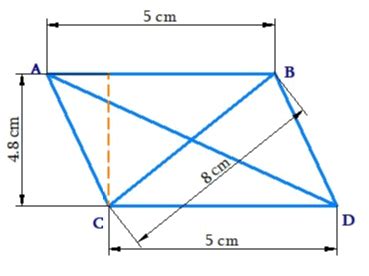 Find The Area Of A Rhombus Whose Side Is Cm And Whose Altitude Is
