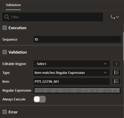 Validation For Valid Gstin Oracle Apex Page Item Know2apex