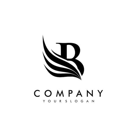 Lettre Initiale B Avec Vecteur De Conception De Logo Dailes Vecteur